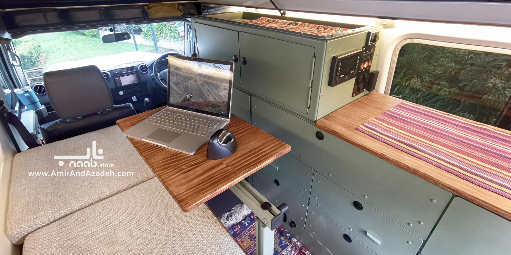 Dining/Office table for our Troopy setup - Amir And Azadeh